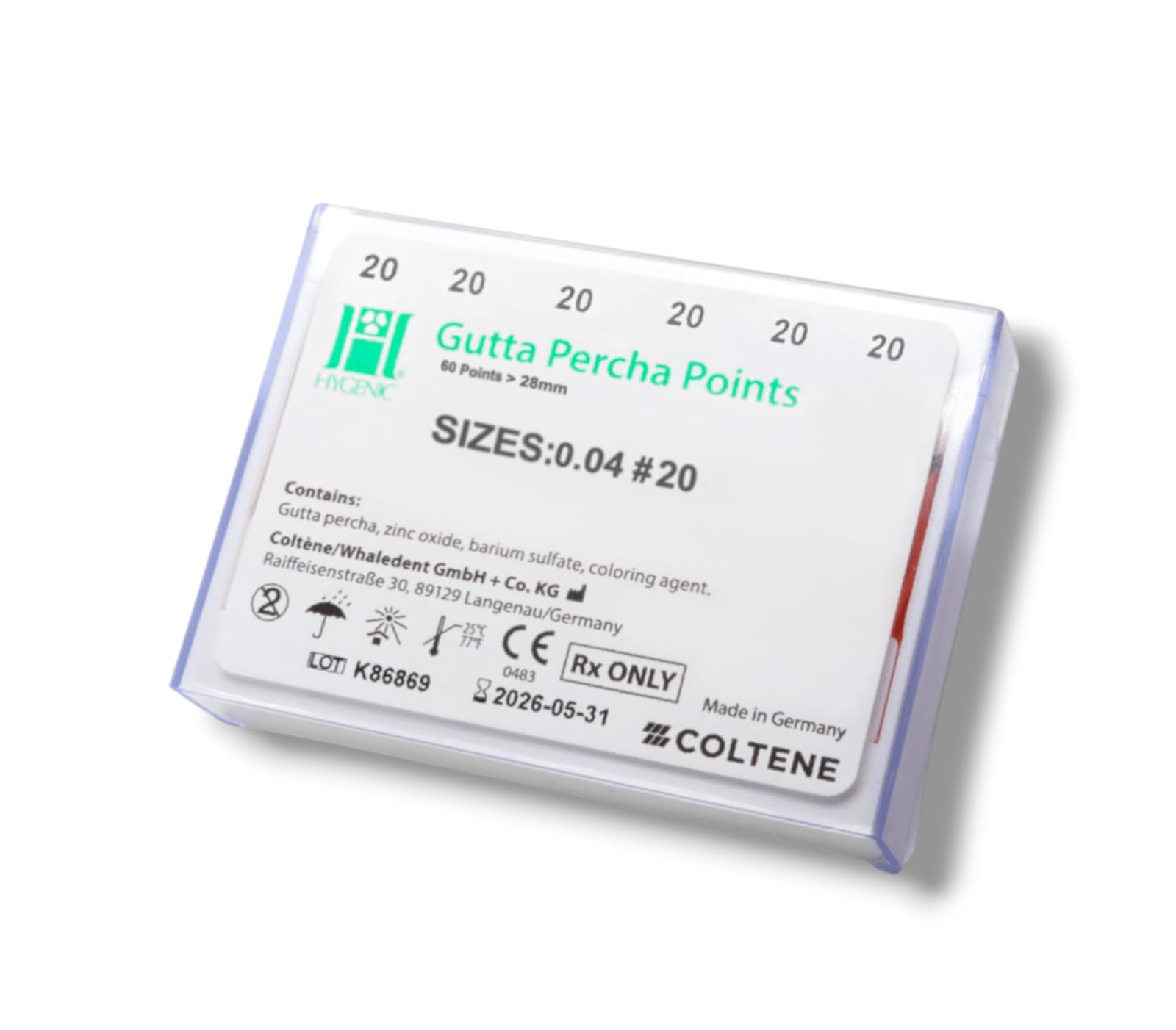 Puntas De Gutta Percha Gt 04 20 C 60