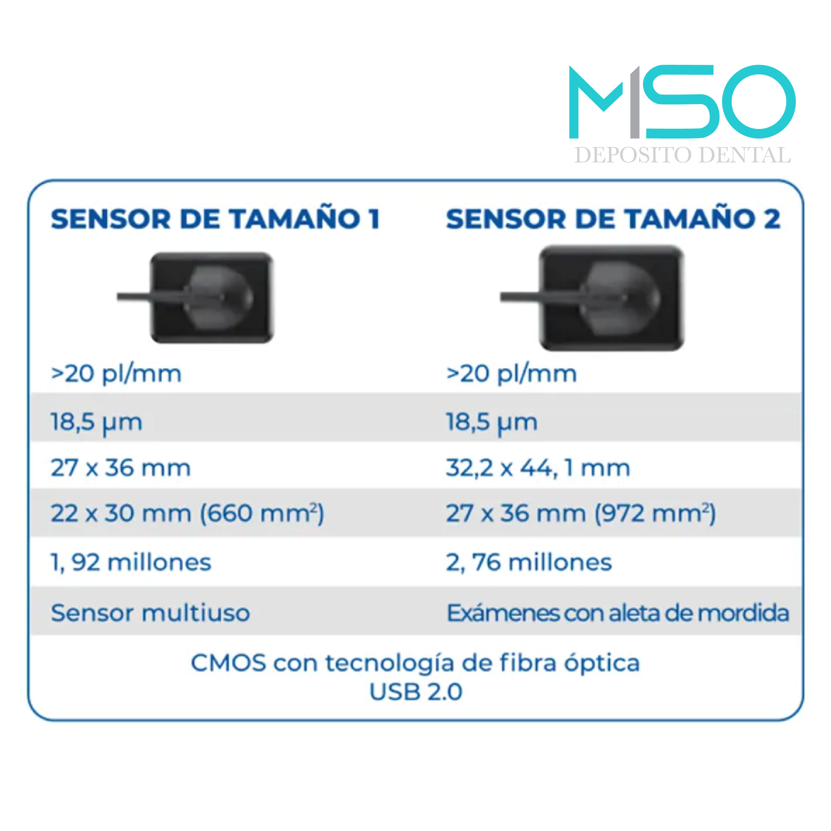 RADIOVISIOGRAFO I SENSOR H2 ADULTO 20 LINEAS WOODPECKER